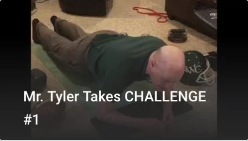 Mr. Tyler takes the #wellnesschallenge